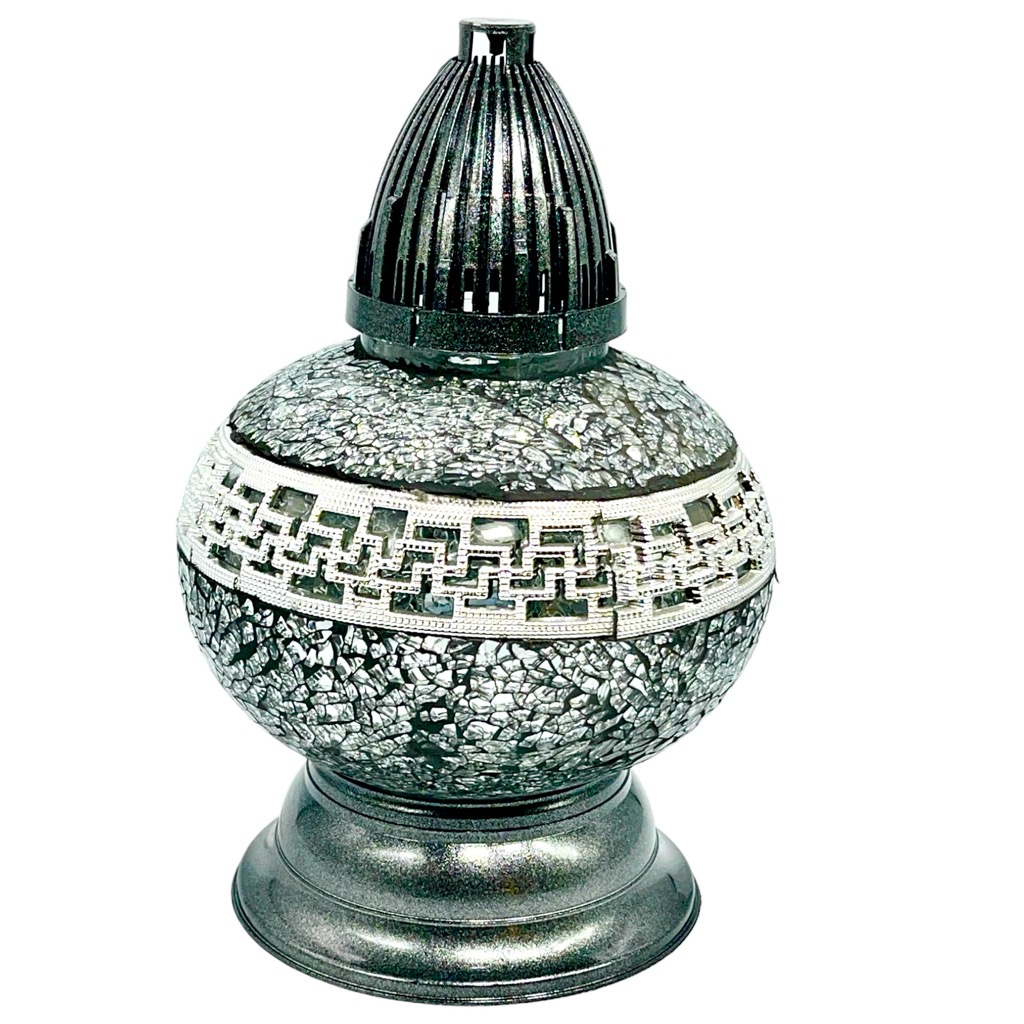 Znicz Kulka Mała Decor Srebro - Znicze Radom - Płomyk